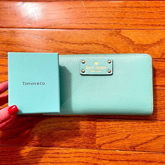 kate spade | Bags | Kate Spade Turquoise Wellesley Wallet | Poshmark
